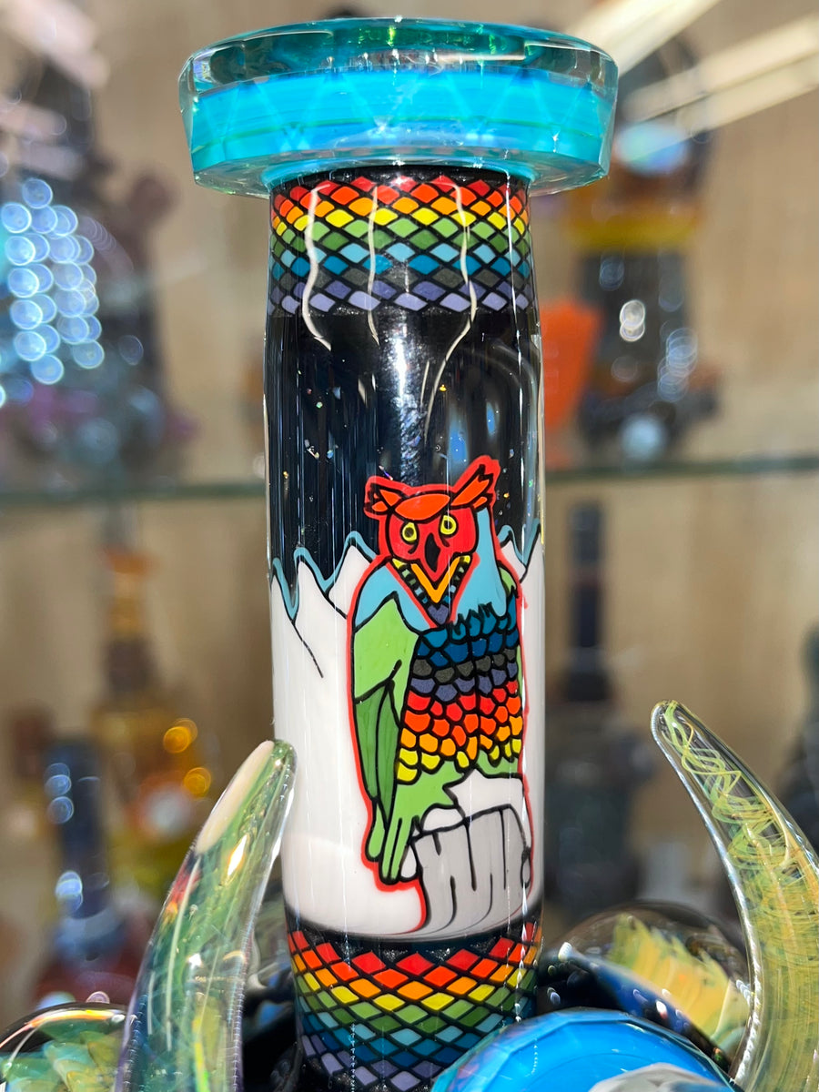 Big Z Glass x Kevin Murray Glass Faceted Space Tech Mini Tube – The ...