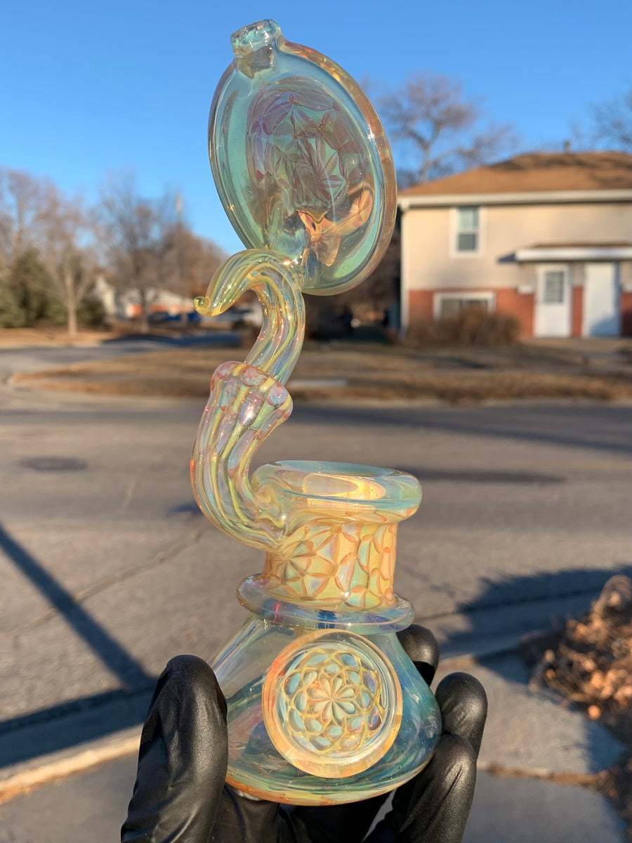 Space Cricket Glass x Lil Bear Glass Bubbler – The Highest Cloud Glass ...