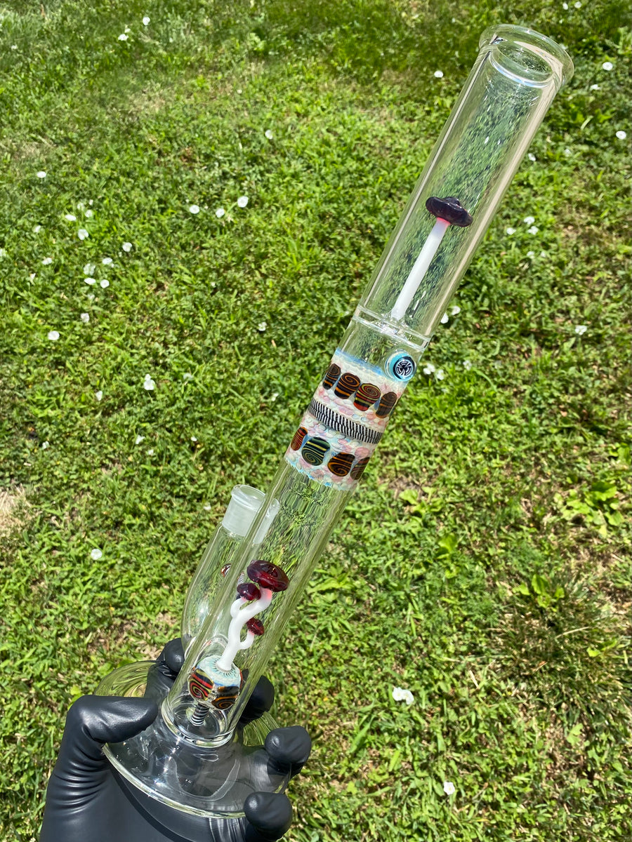 E Bitten Glass x Chunk Glass Flower Tube – The Highest Cloud Glass Gallery